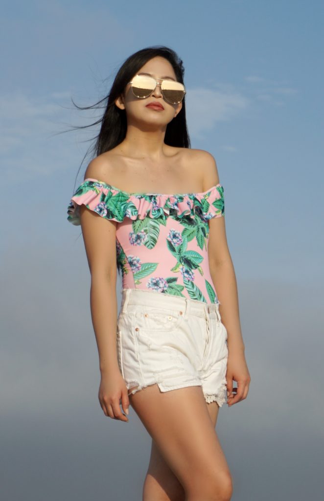Cute Off the Shoulder One Piece Swimsuits To Try Now