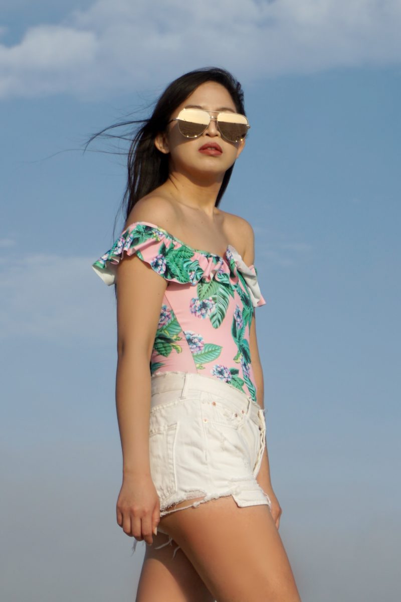 Cute Off the Shoulder One Piece Swimsuits To Try Now